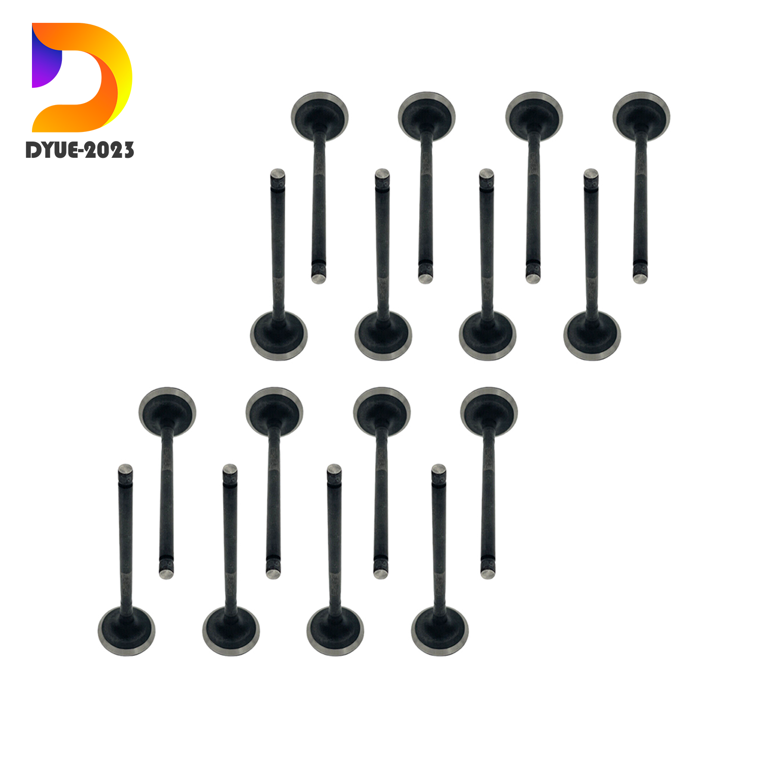 Engine Exhaust Intake Valves Set for Hyundai Kia 1.8L 2.0L L4 DOHC 16V ...