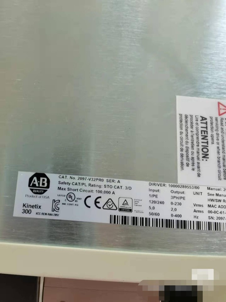 2097-V32PR0 | Allen Bradley | Kinetix 300, Servo Drive, Used, Ser A ...