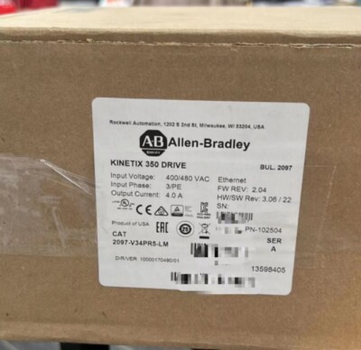 Free Tax 2097-V34PR5-LM AB Kinetix 350 2.0kW Servo Drive Spot Goods # ...