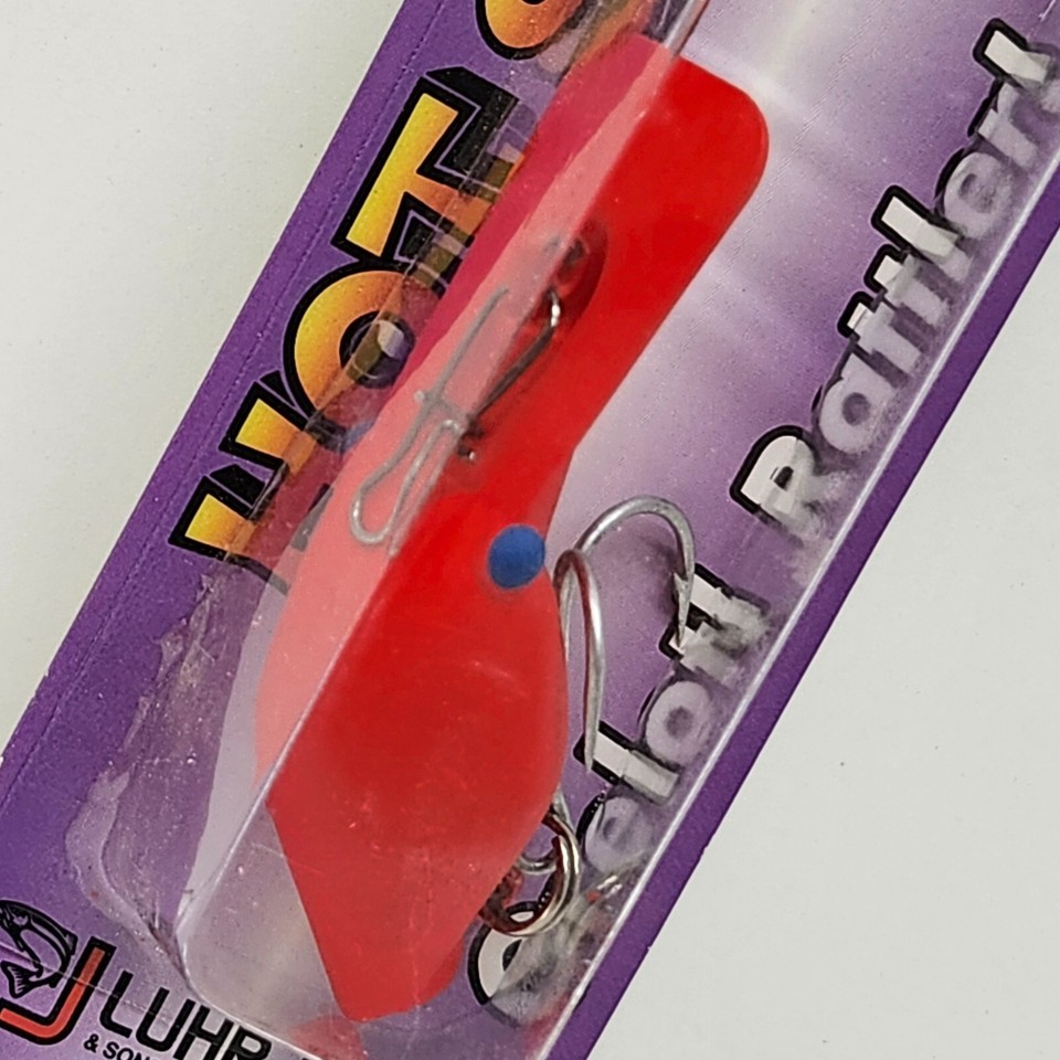 Luhr Jensen Hot Shot 35 Rattle Fluorescent Red Fire Fishing Lure 5434 ...