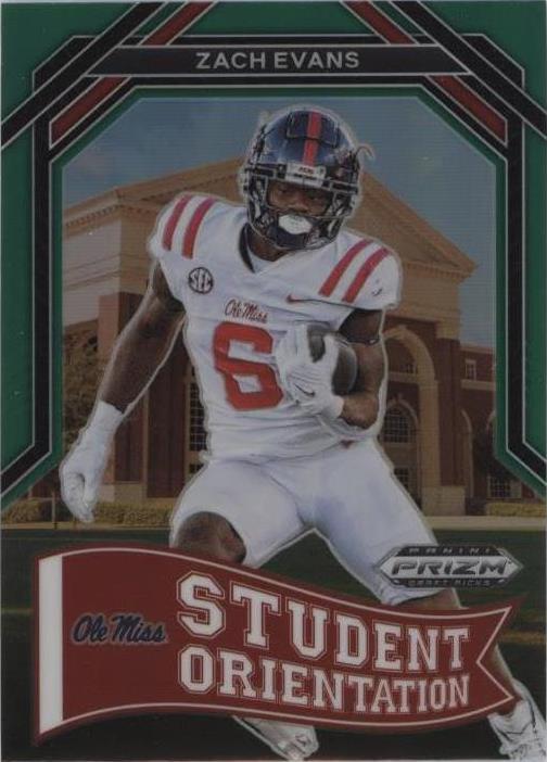 2023 Panini Prizm Draft Picks - Student Orientation Zach Evans #SO-24 Green Prizm (RC) for sale ...