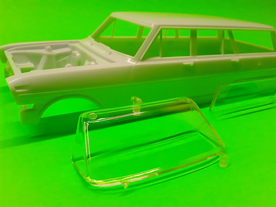 1963 Nova Chevy II Station Wagon 1/25 Windshield Glass Body Shell Model ...