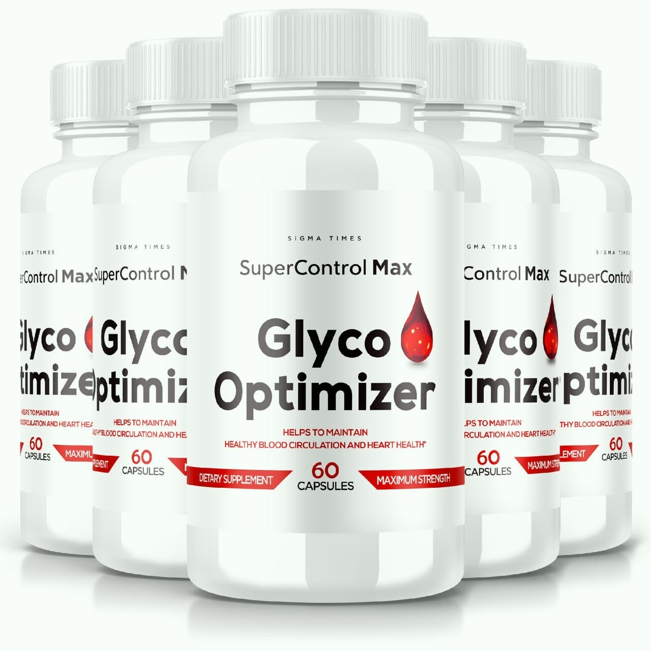 (5 Pack) SuperControl Max Glyco Optimizer Pills Blood Balance Support ...