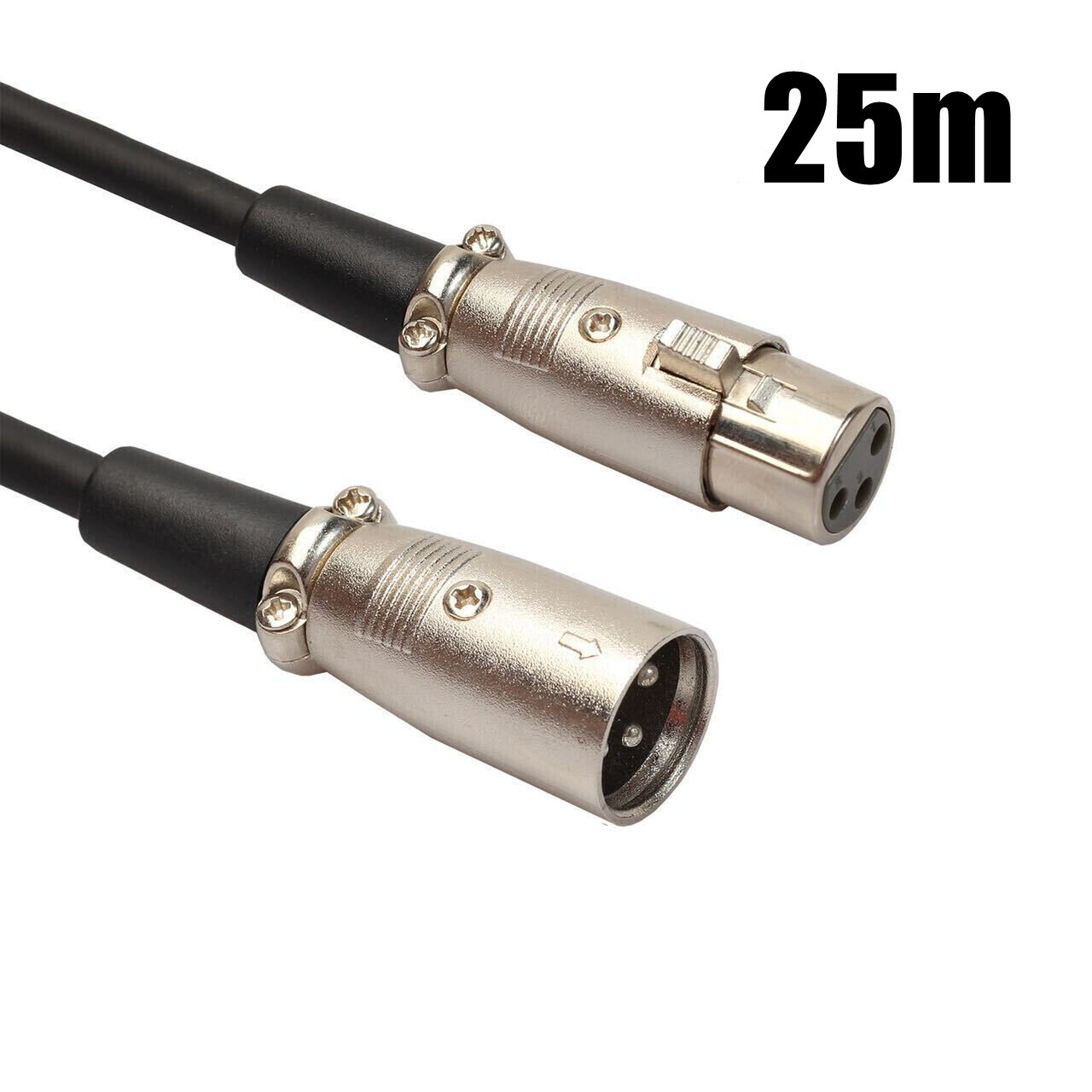 1-25M Balanced Microphone Cable XLR Patch Lead Male to Female Extension ...