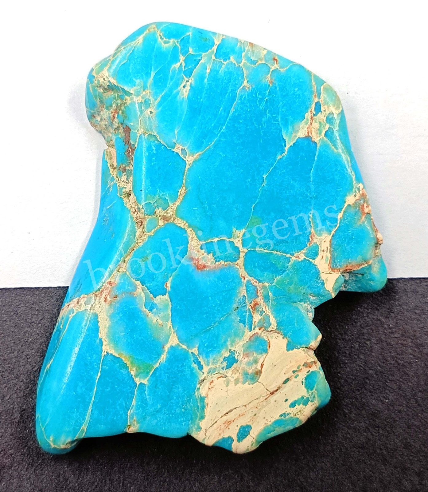 70 Ct Natural Blue Turquoise Slab Uncut Rough Certified Loose Gemstone ...
