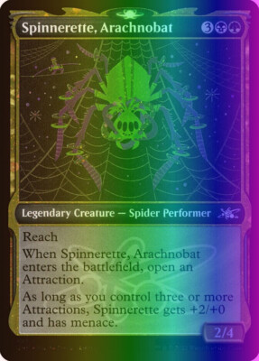 MTG Magic the Gathering Spinnerette, Arachnobat (522/689) Unfinity LP ...