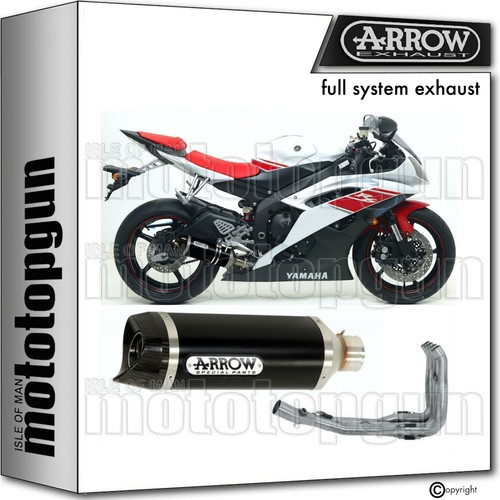 ARROW FULL EXHAUST OK THUNDER BLACK ALUMINIUM C YAMAHA YZF 600 R6 2010 ...
