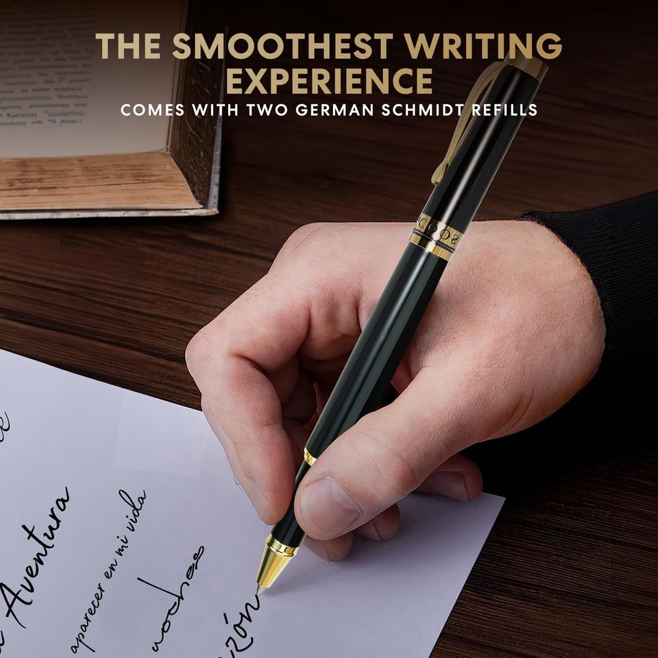 Luxury Rollerball Pens Smooth Writing Nice Pens for Men & Women Gift ...