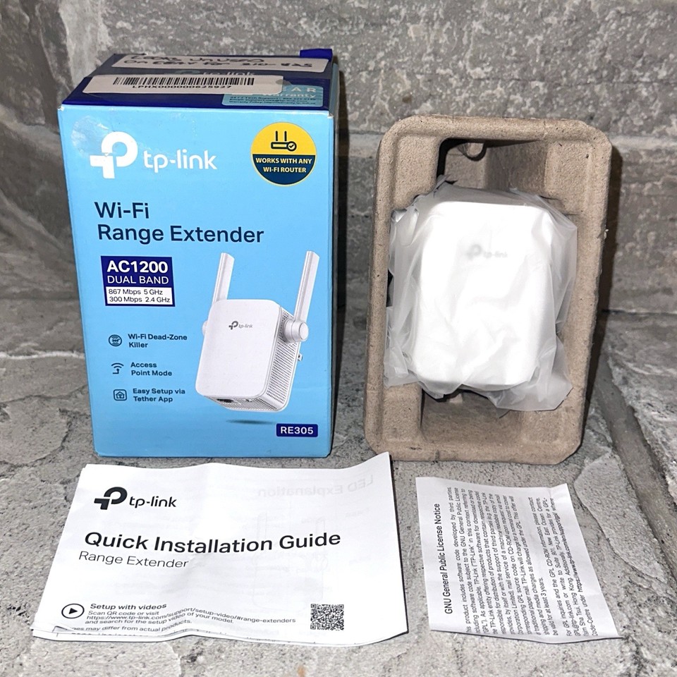 New TP-Link AC1200 Mesh Dual Band Wifi Range Extender Booster RE305 | eBay