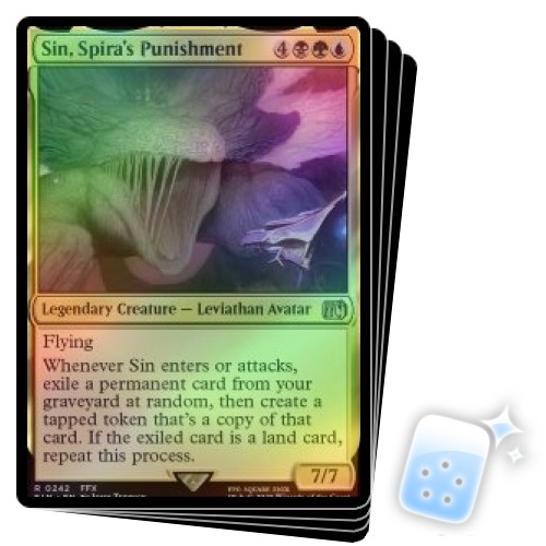 FOIL SIN, SPIRA'S PUNISHMENT X4 Final Fantasy FIN Magic MTG MINT CARD ...
