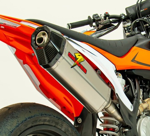 Graves Husqvarna FC350 2019-2022 Titanium Slip-on Exhaust - Carbon End ...
