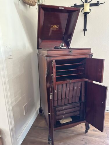 Mahogany Antique Victor Victrola Record Player | eBay