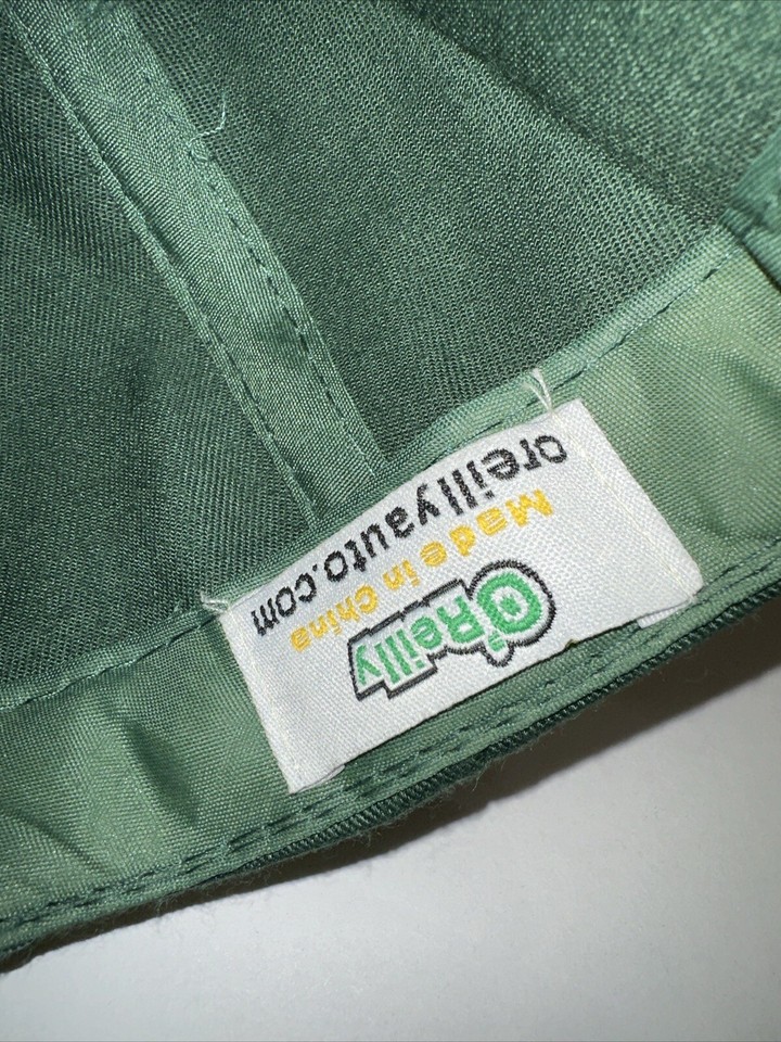 O’Reilly Auto Parts Green Hat Cap w White Embroidered Letters. Hook ...