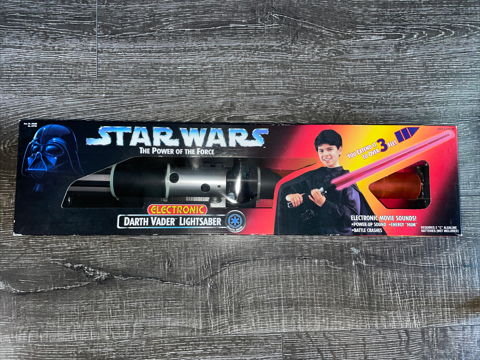 Star Wars Power of the Force Darth Vader Electronic Lightsaber 1996 ...