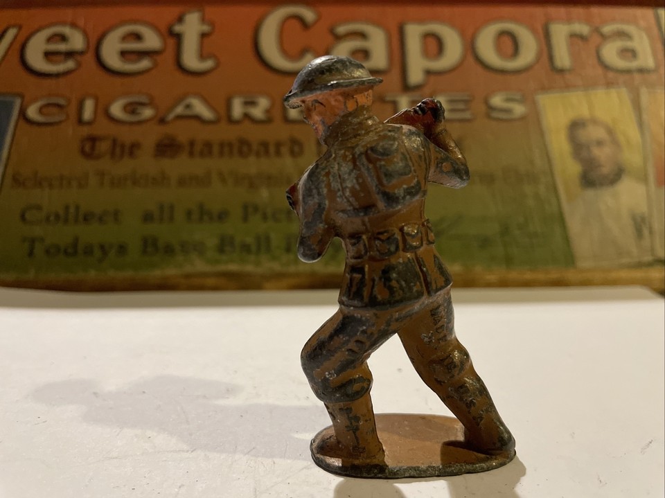 1940'S BARCLAY MANOIL SOLDIER LEAD SOLDIER THRUSTING RIFLE ORIGINAL WW2 ...