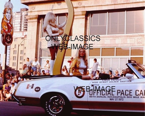 1972 HURST GIRLS OLDS 442 INDY 500 PACE CAR PARADE PHOTO BUSTY SEXY ...