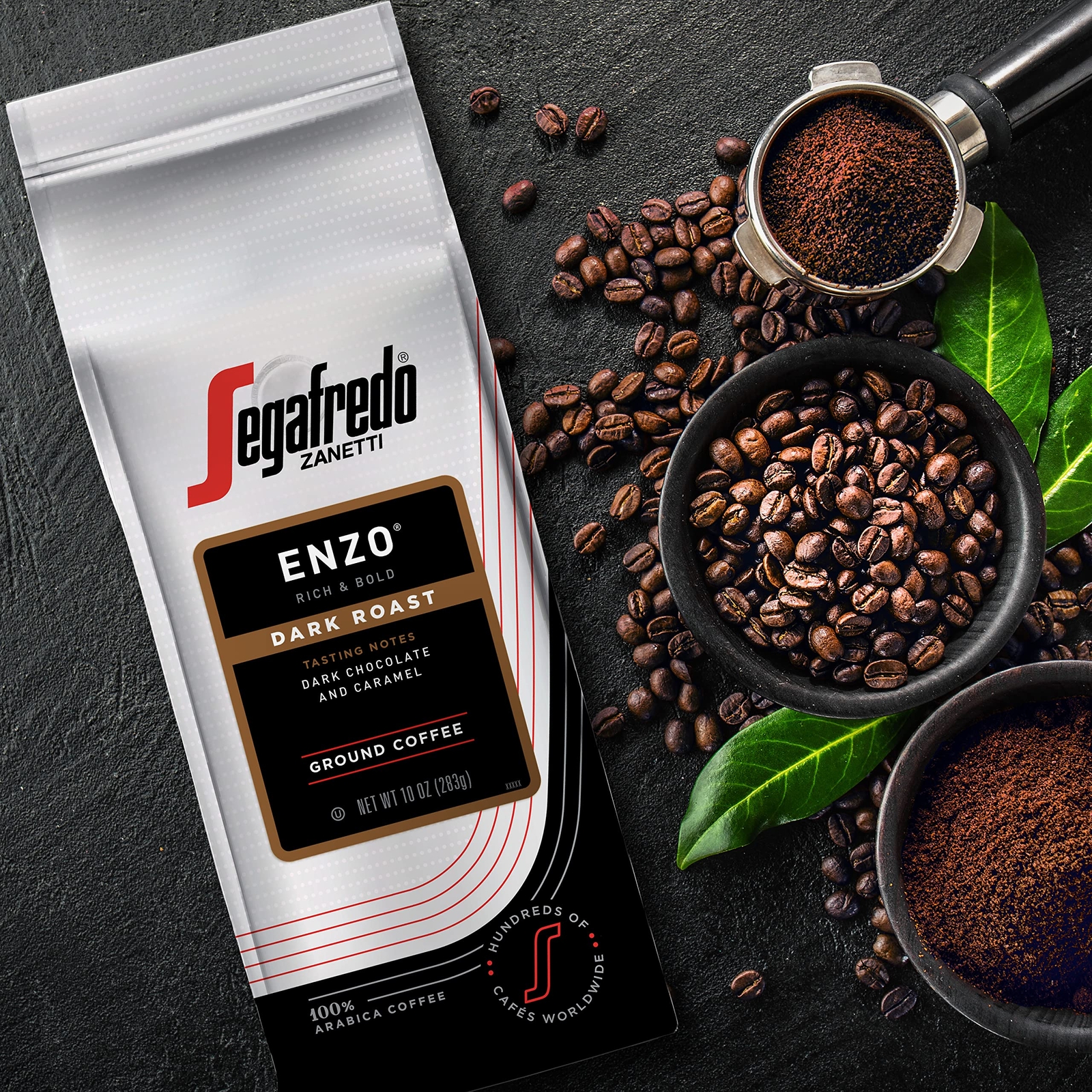 Zanetti Ground Coffee, Enzo Dark Roast, Made with Arabica Beans, Rich and Bol... | eBay