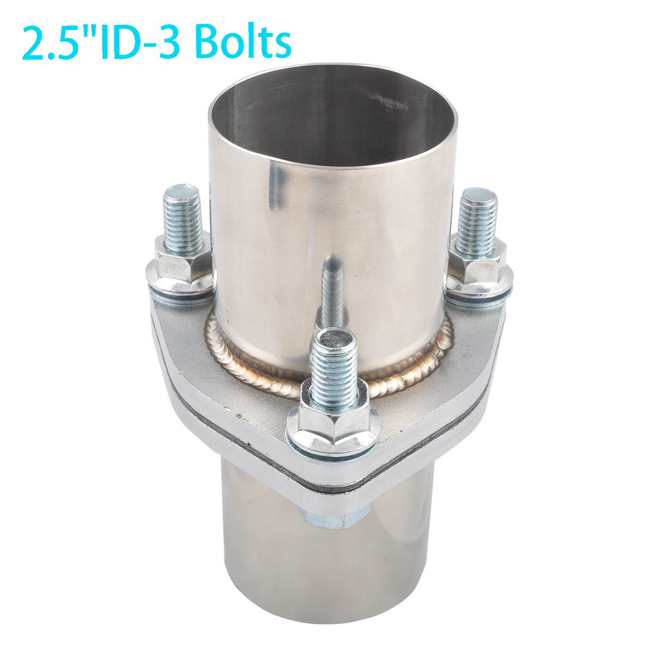 1.75''-2.5''ID Quick Fix Exhaust Spring Bolt Flange Repair Pipe Kit 2/3 ...