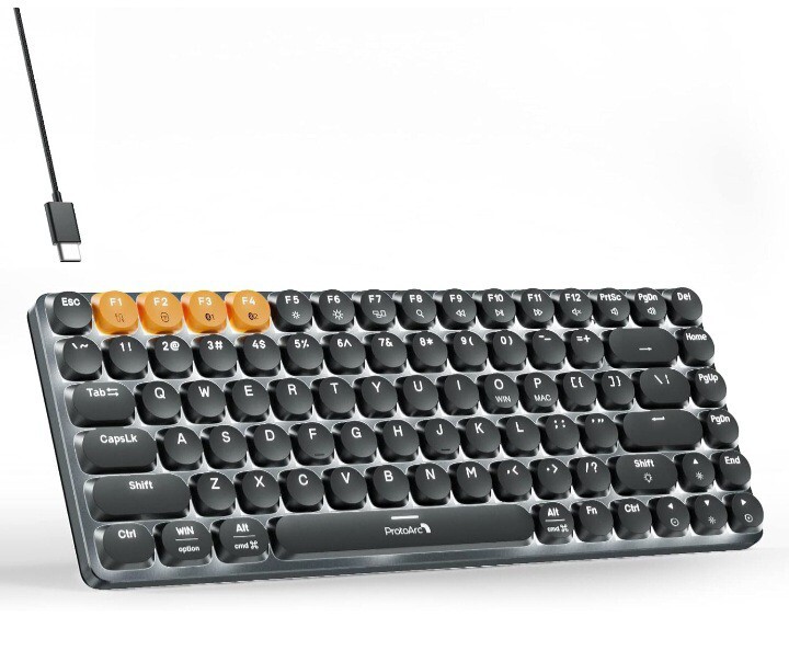 ProtoArc Bluetooth Mechanical Keyboard, MECH K301 Office Keyboard