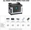 SUAOKI Solar Generators, G500 Portable Power Station 500Wh Camping ...