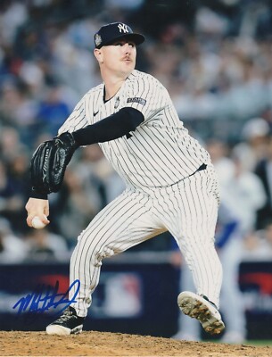 MARK LEITER JR NEW YORK YANKEES ACTION SIGNED 8x10 | eBay