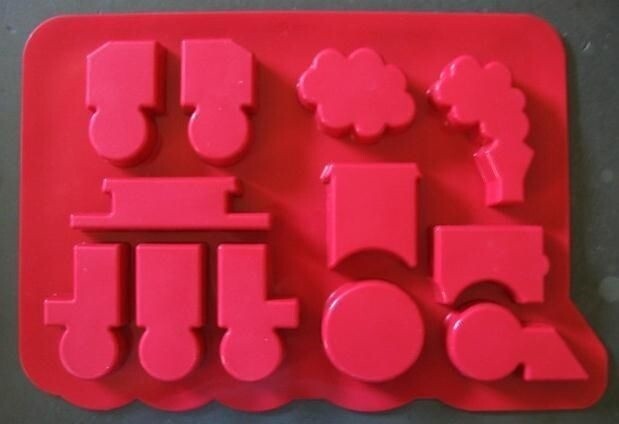 Silicone Mold Train Cake Pan Pull Apart Locomotive Cars Cupcake Jello ...