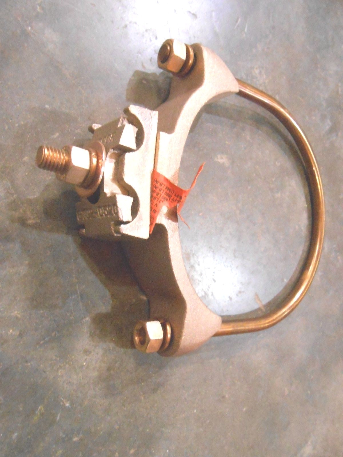 SEFCOR Ground Clamp Bronze Saddle with Copper U Bolt 6" GUR-6920 (O-3 ...