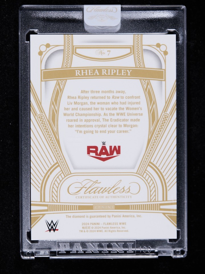 Rhea Ripley 2024 Panini Flawless WWE #7 Raw Gold 05/10 | eBay