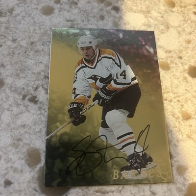 1998-99 In The Game STU BARNES Be A Player Gold Autograph #114 Auto ...