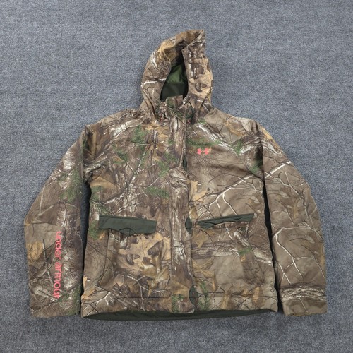 Under Armour Jacket Womens Medium Brown Realtree Camo Storm ColdGear ...
