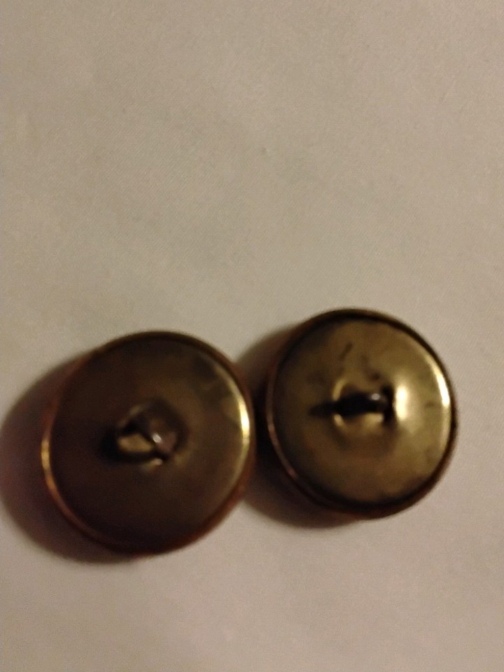 Antique Metal Shank Buttons Bronze Gold Round Sunburst Design | eBay