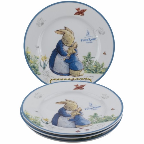 Beatrix Potter Peter Rabbit Easter Spring Bunny Salad Plates Set 4 ...