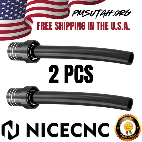 2 Yamaha ATV Bruin YFM 250 YFM350 Gas Cap Vent Tube Breather Line Hose ...