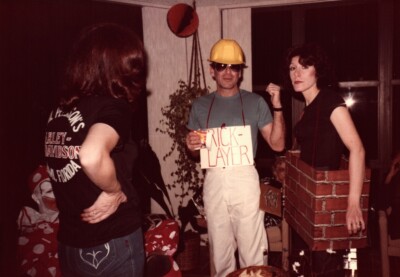 VTG 1982 photo Halloween Party Couple's Costume Brick Layer Sexual ...