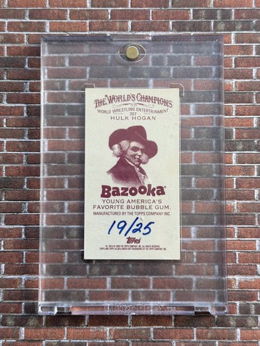 2006 Allen & Ginter A&G Bazooka Back Mini /25 Hulk Hogan WWE NWO WWF | eBay