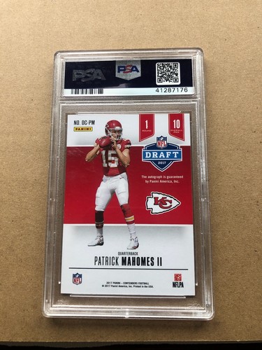 2017 Contenders Patrick Mahomes RC AUTO Draft Class GOLD /25 PSA 10 Gem Mint! | eBay