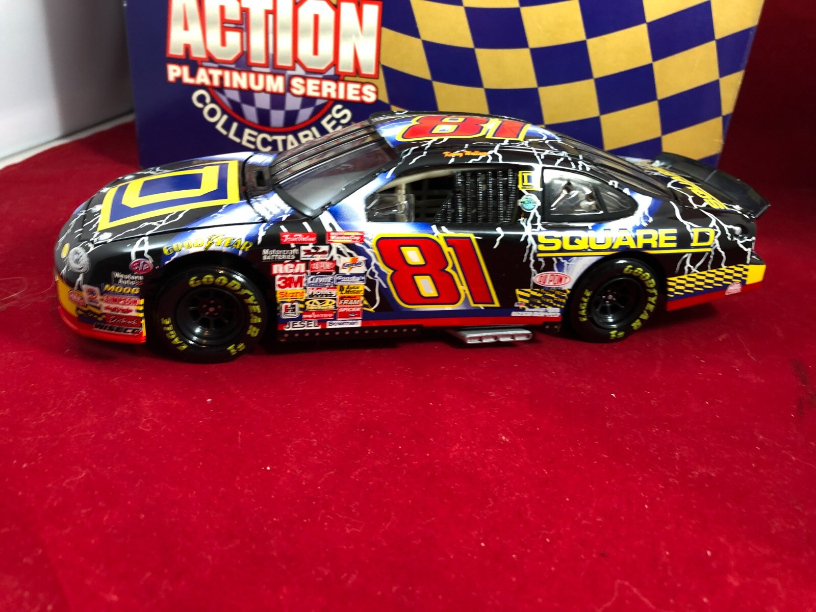 Kenny Wallace #81 Square D Lightning 1998 Ford Taurus 1/24 Action Ltd ...