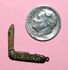 Vintage Intercast Dollhouse Miniature Pocket Knife Cast Metal Charm ...