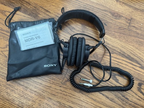 Vintage Sony MDR-V6 Studio Monitor Dynamic Stereo Headphones JAPAN | eBay