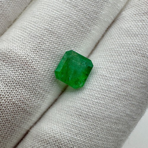 2.10 Ct GIA CERTIFIED Natural Emerald Octagon Shape Faceted Loose ...