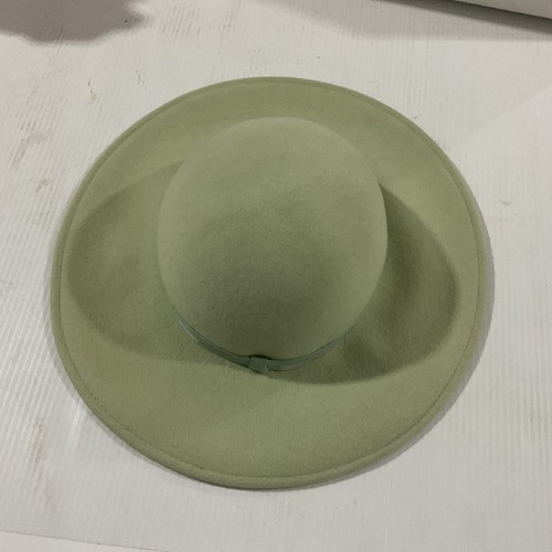 Vintage Bonwit Teller Hat 13in Peach felt 100% Wool Green RARE | eBay