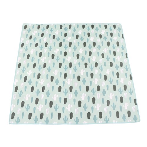 Waterproof Baby Play Mat Foldable Soft Padding Green Cactus for Newborn ...