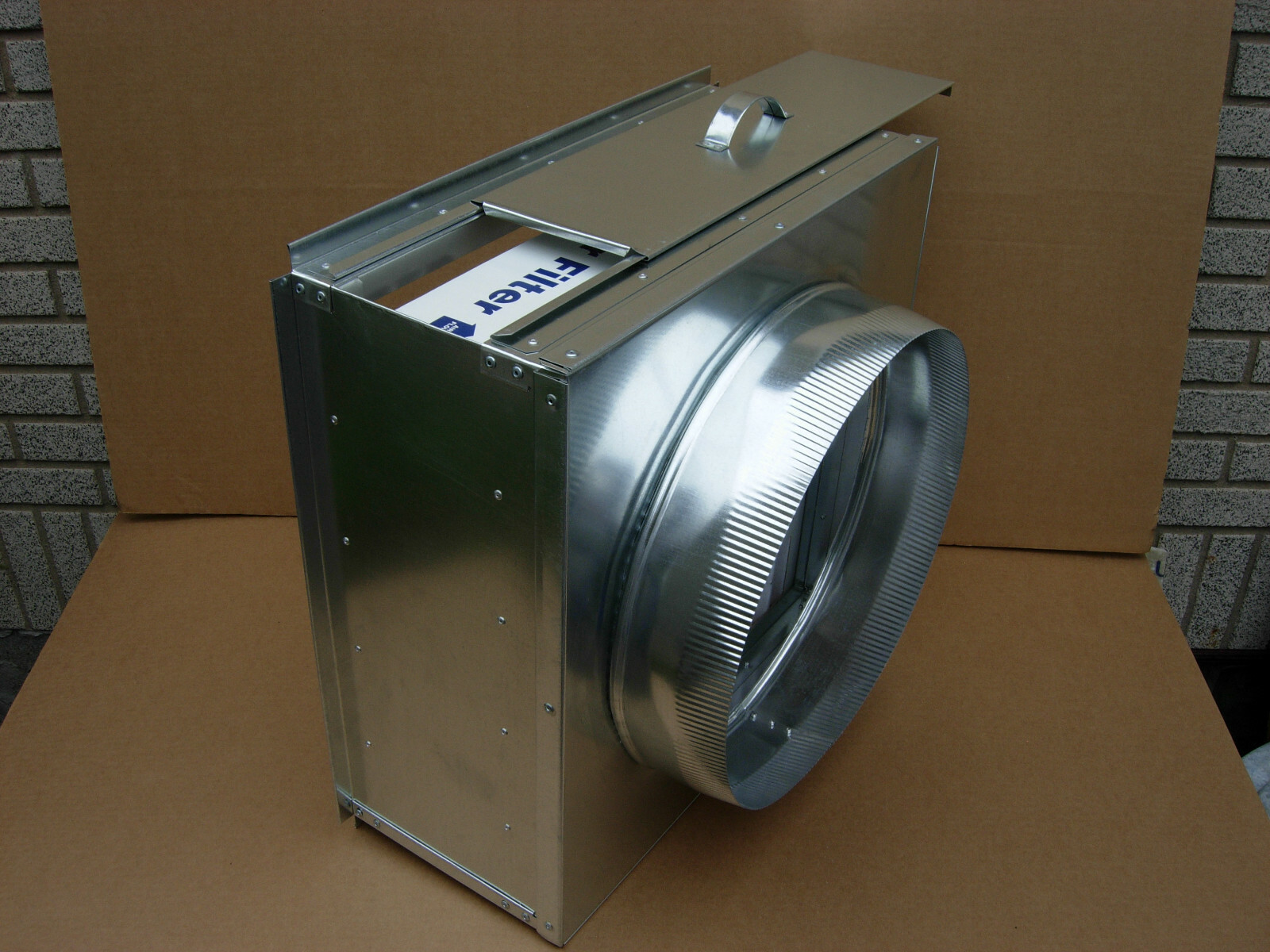 HVAC.Return air filter rack plenum,collar 16" diameter,fit filter 20"x ...