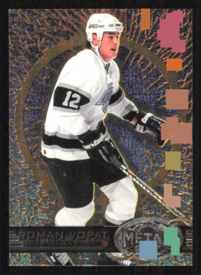 1996 Skybox Metal Universe ROMAN VOPAT Ice Hockey card #194 LOS ANGELES ...