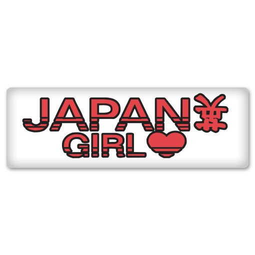 Japan Girl Cute Asian car bumper sticker decal 2" x 6" | eBay