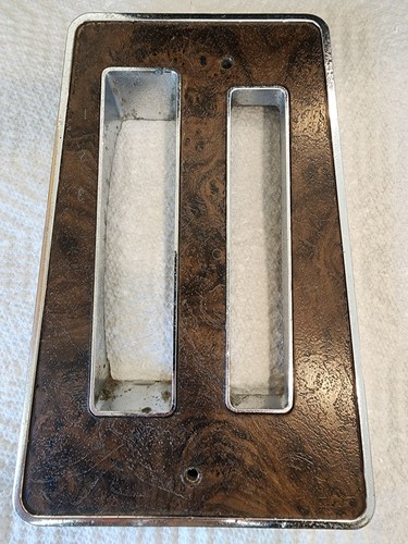 Oem GM 1969 Pontiac Firebird Burl Console Shift Plate Holes Drilled ...