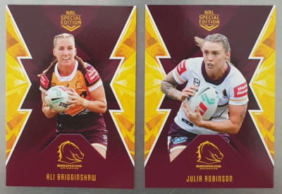NRL 2025 Best & Less NRLW Brisbane Broncos 2 Card Base Team Set | eBay