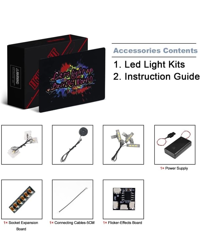 LocoLee LED Light Kit for Lego 71411 The Mighty Bowser Building Blocks Light Set | eBay
