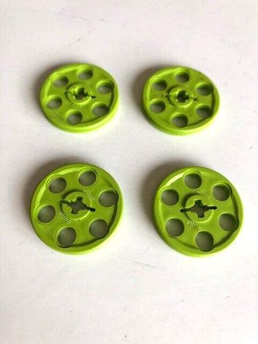 LEGO Parts: Technic Wheel, Pulley, Wedge - Part# 4185- Lime Green - Set ...
