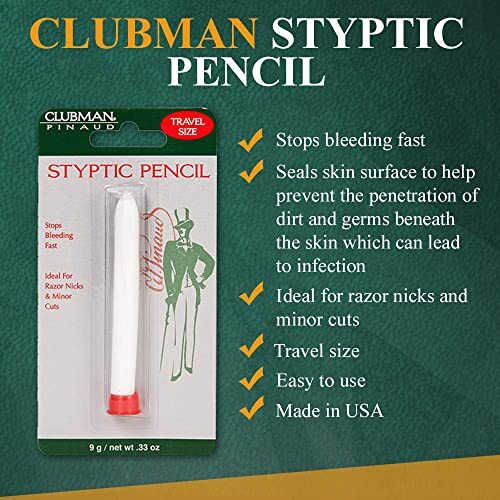 Styptic Pencil Shaving Cut Stick to Stop Bleeding for Razor Nicks and ...